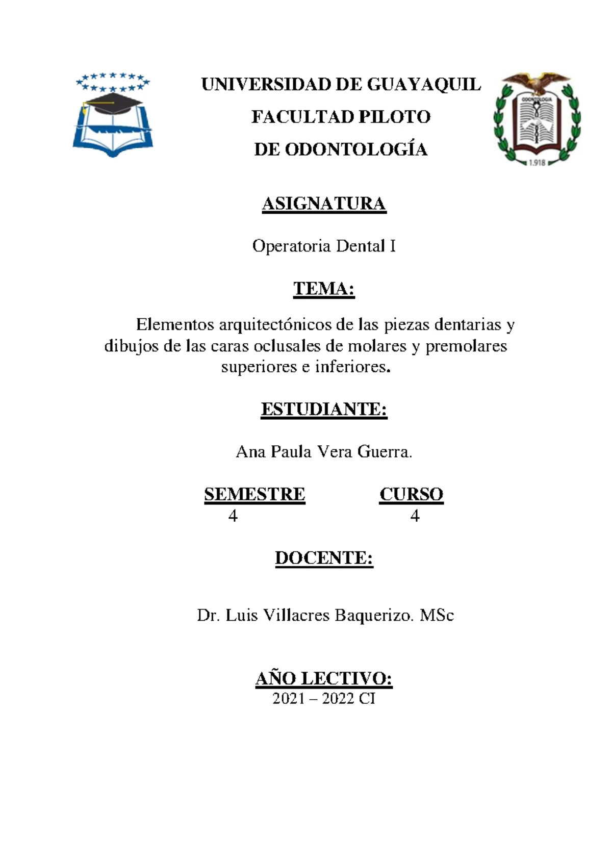 Posicion de paciente y operador - UNIVERSIDAD DE GUAYAQUIL FACULTAD ...