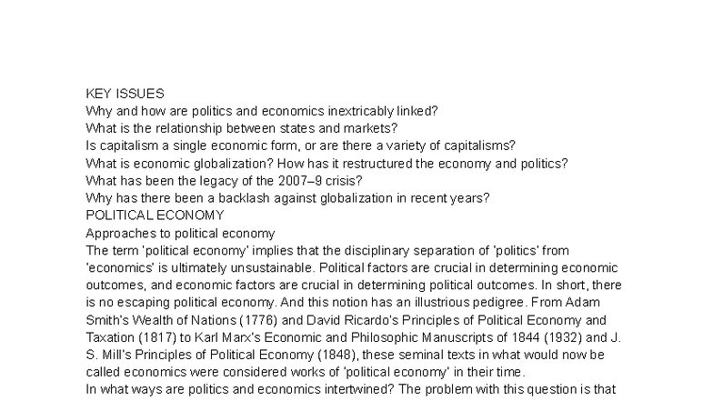 Understanding Political Economy: Neoliberalism, Crises & Perspectives ...