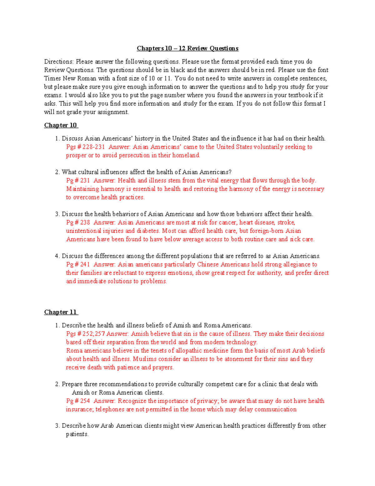 Chapters 10-12 RQ's: Detailed Answers for Review Questions - Studocu