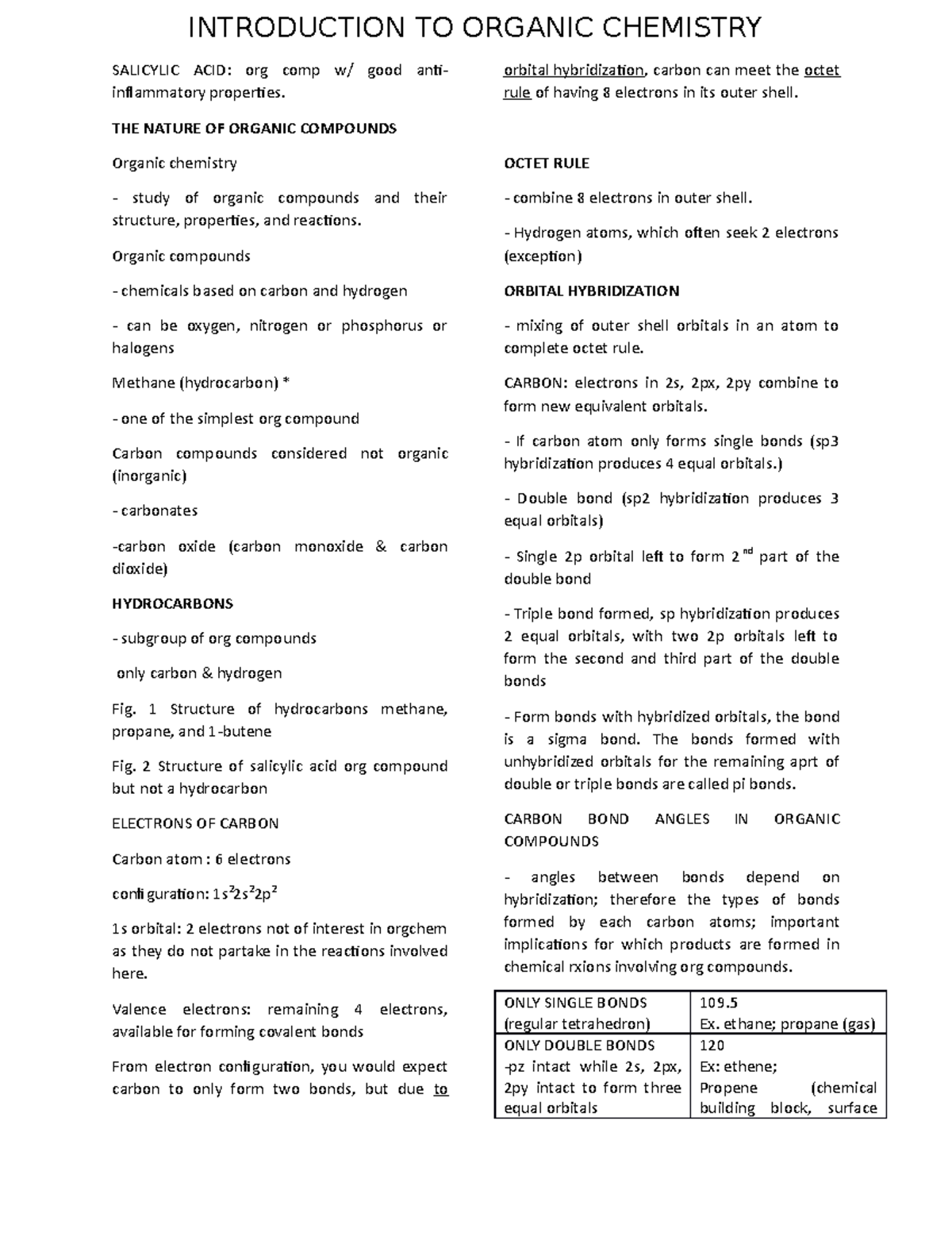 Introduction TO Organic Chemistry - INTRODUCTION TO ORGANIC CHEMISTRY ...