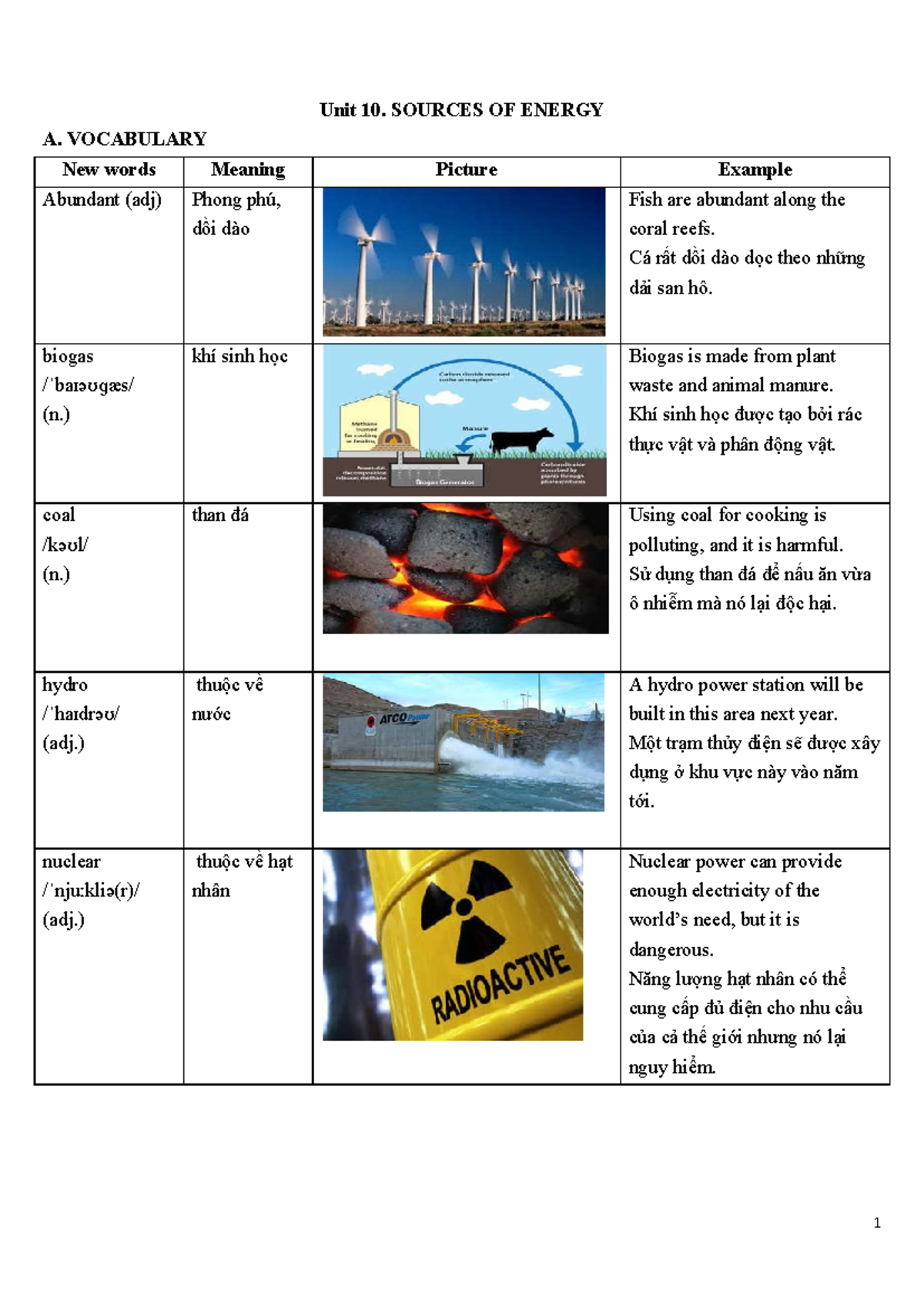 E7-U10-Theory - English Grammar Practice - Unit 10. SOURCES OF ENERGY A ...