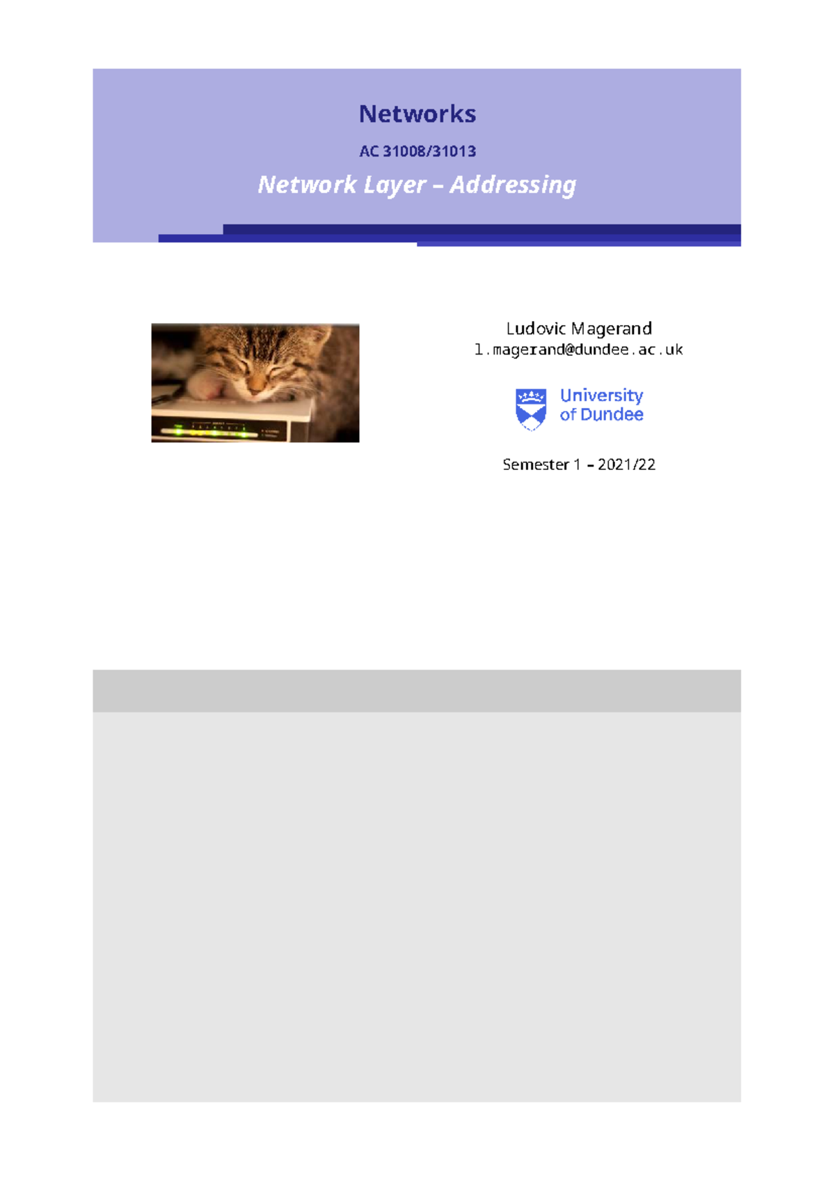 AC 31008 Networks: Comprehensive Guide to IPv4 & IPv6 Addressing - Studocu