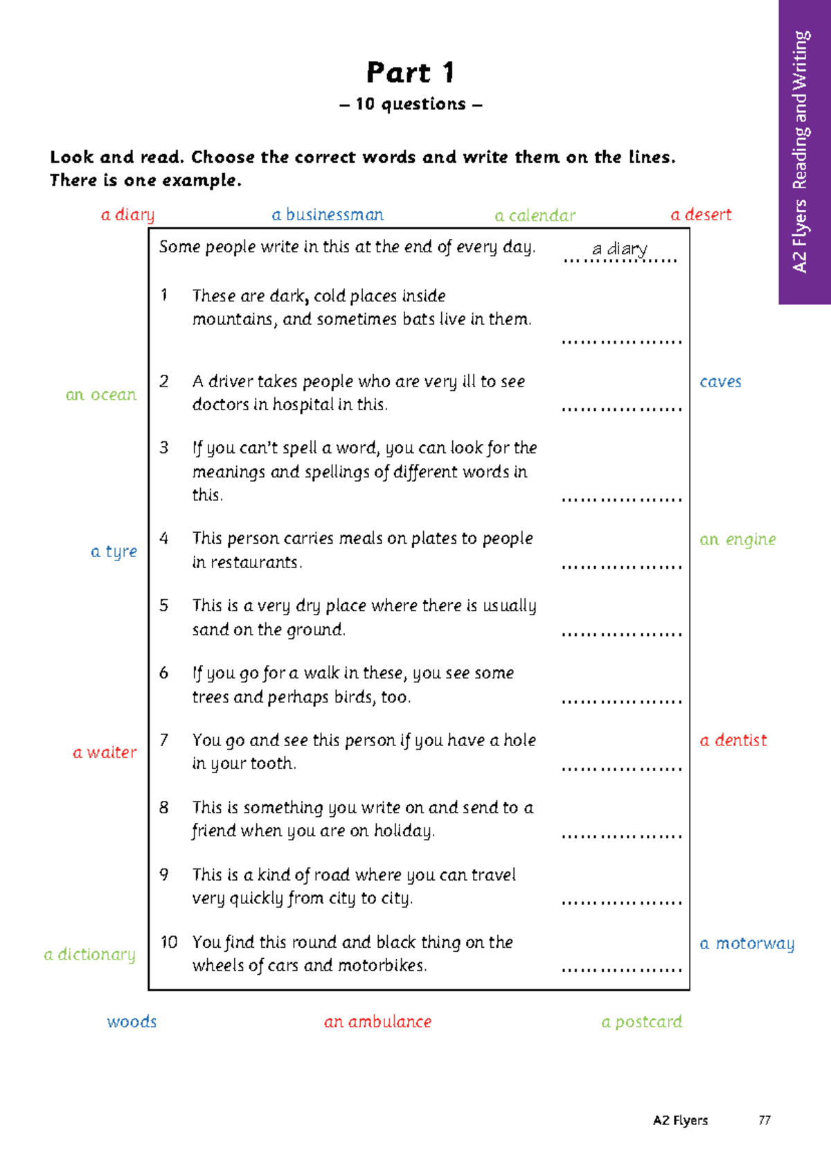 A2 Flyers 2018 - Sample Reading Test with Answers - Studocu