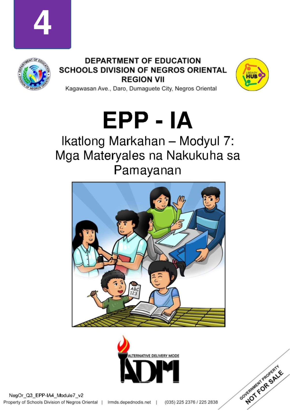 EPP 4 Lesson 4 - epp grade 4 q4 w4 - EPP - IA Ikatlong Markahan ...