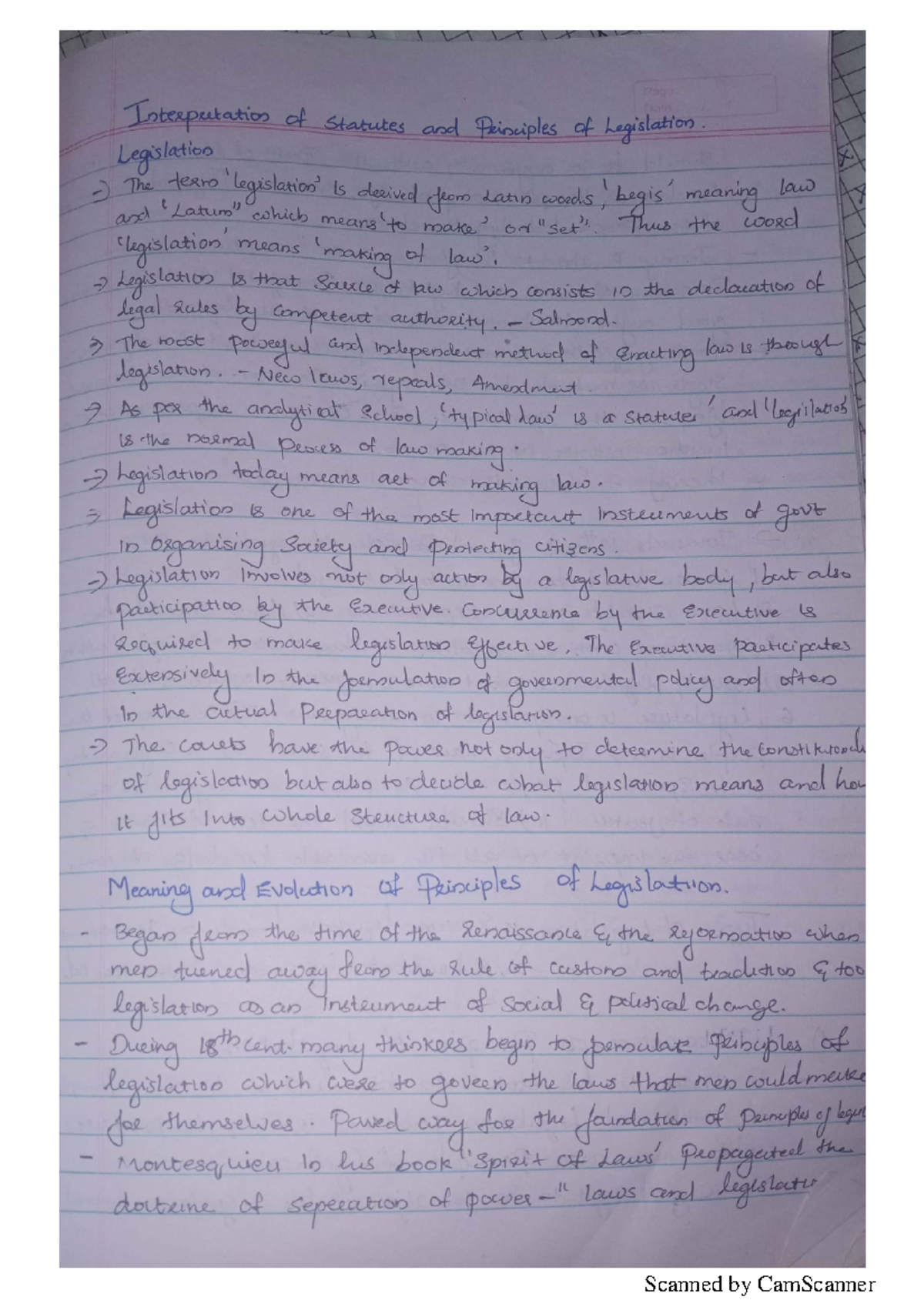 Principles of Legislation: Key Concepts and Statutory Interpretation ...