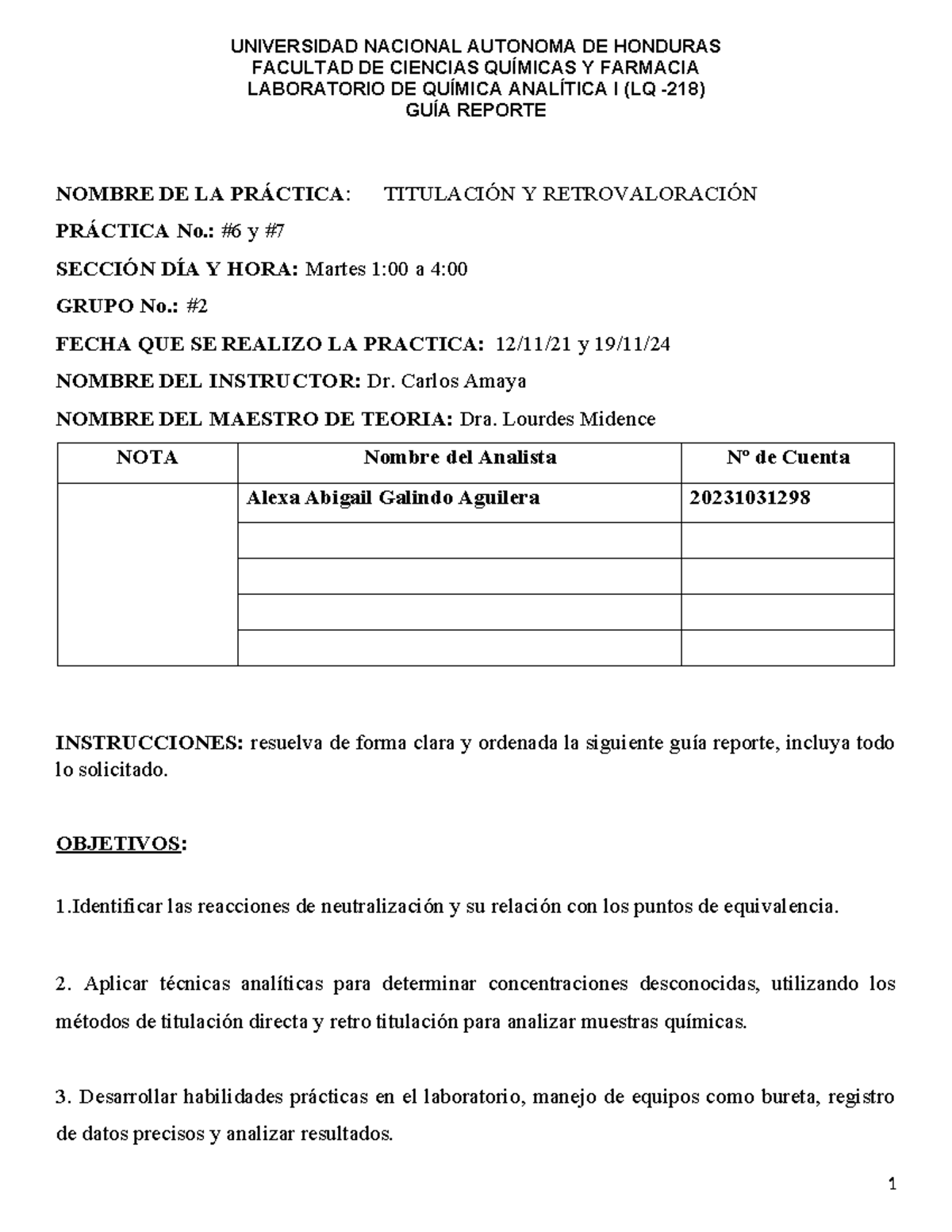 Galindo Alexa 20231031298 práctica 6y7 martes 1-4 grupo 2 - FACULTAD DE ...