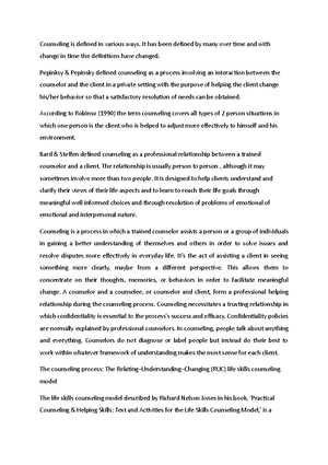 Unit-1 - IGNOU notes - 13 Counselling Psychology UNIT 1 INTRODUCTION TO ...