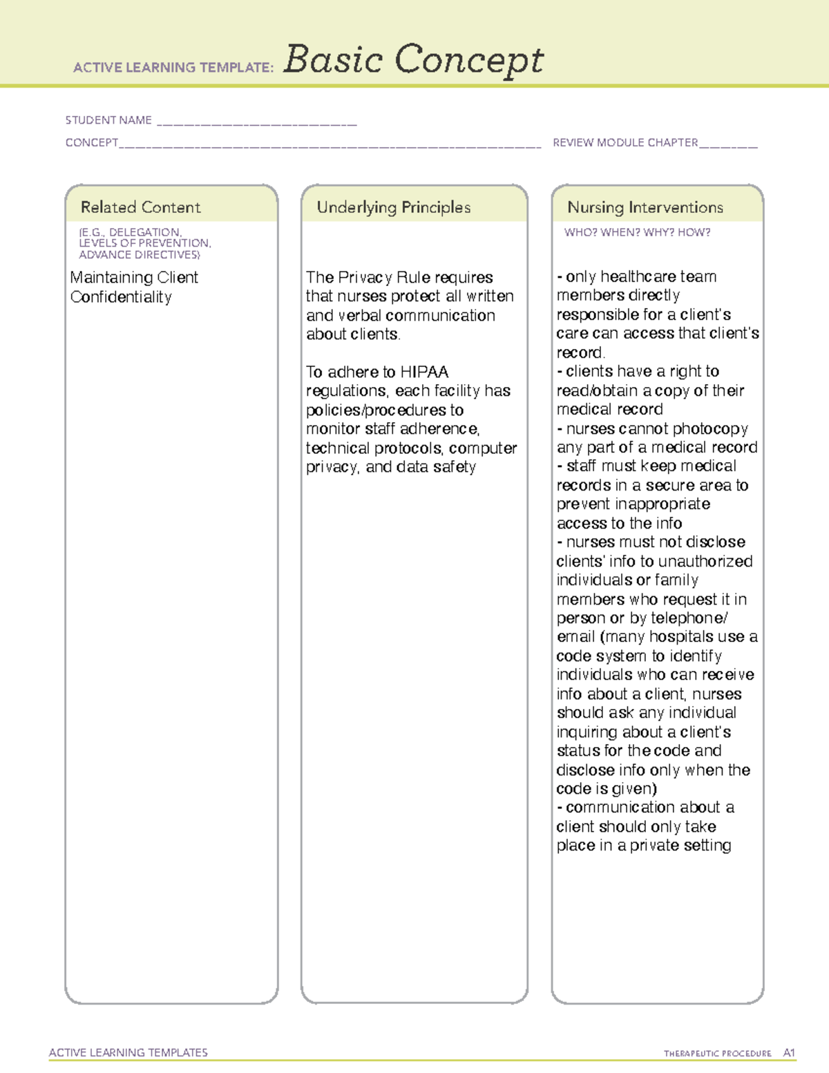 Active Learning Template Basic Concept - ACTIVE LEARNING TEMPLATES ...