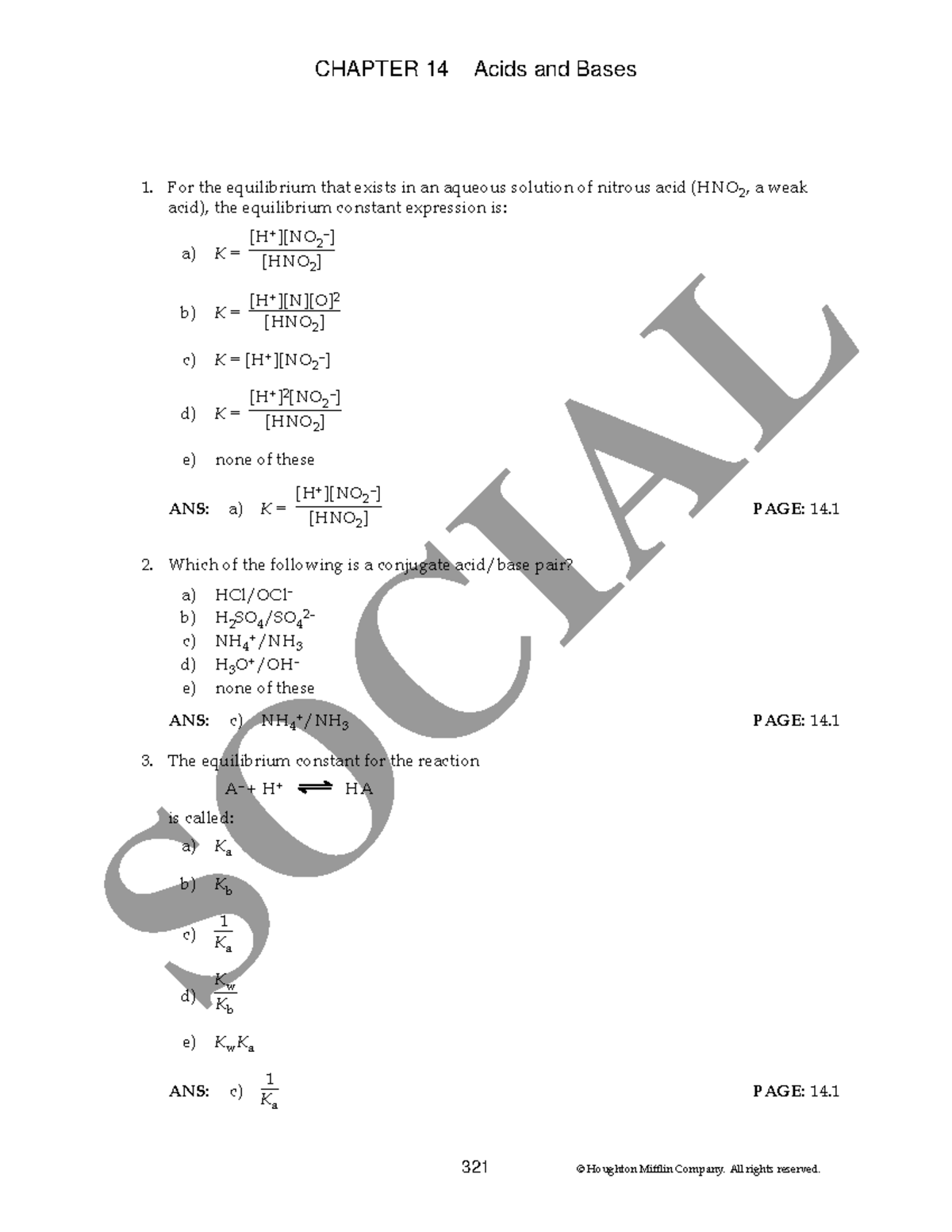 CHAPTER 14: Acids and Bases - Study Notes - Studocu