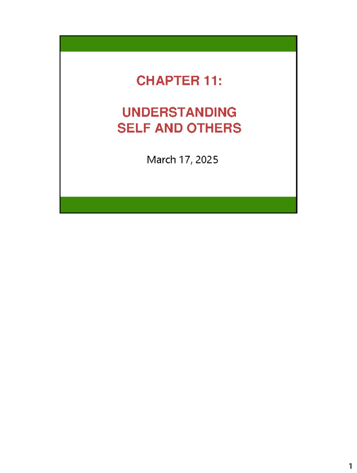 Psych 2040: Chapter 11 - Understanding Self and Identity Development - Studocu