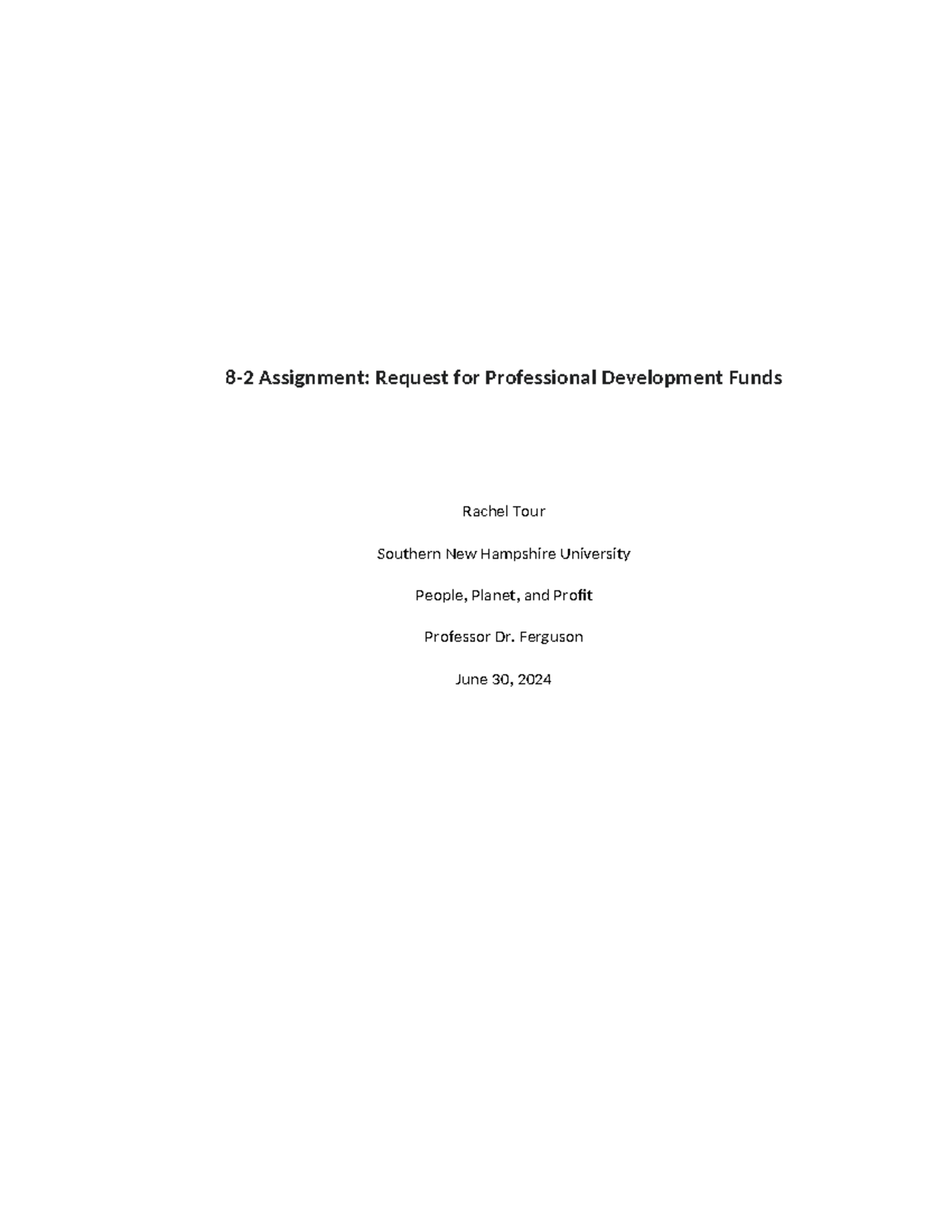 8-2: Request for Professional Development Funds and CMC Credential Insights - Studocu