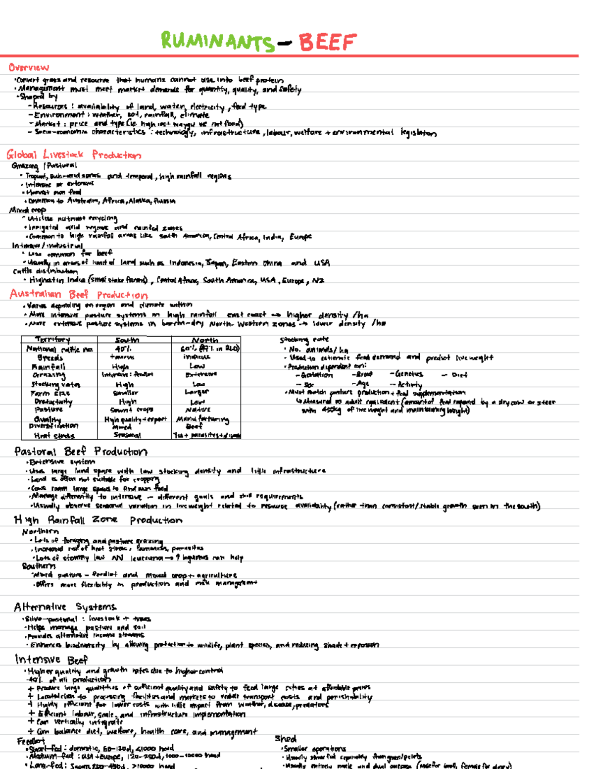 Beef Production Overview: RUMINANTS BEEF Management & Market Dynamics ...