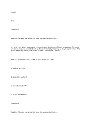 Notice OF BAR Sample - PRACTICAL EXAMPLES - IN THE HIGH COURT OF SOUTH ...