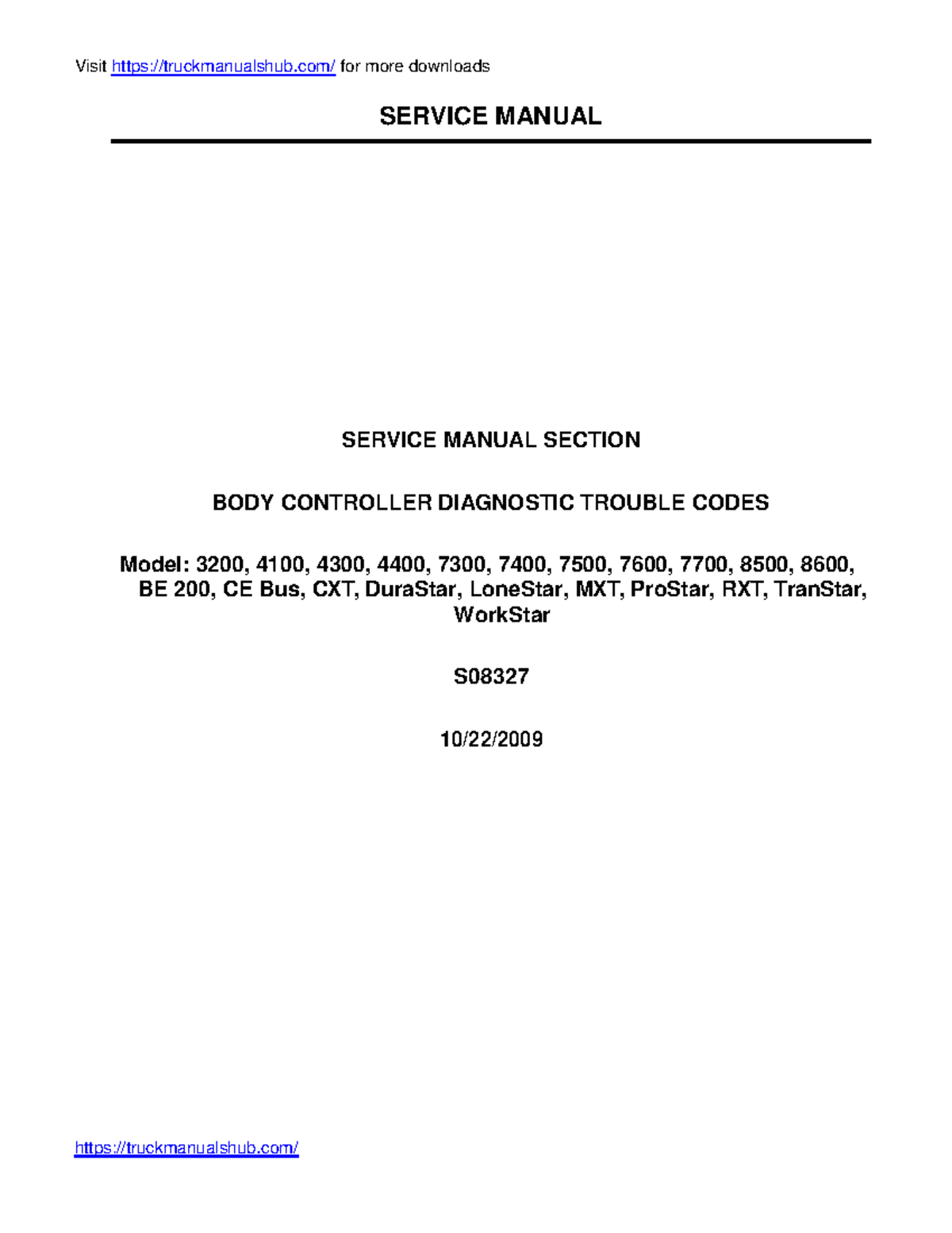 International 3200 4100 4300 4400 7300 7400 7500 7600 7700 8500 8600 ...