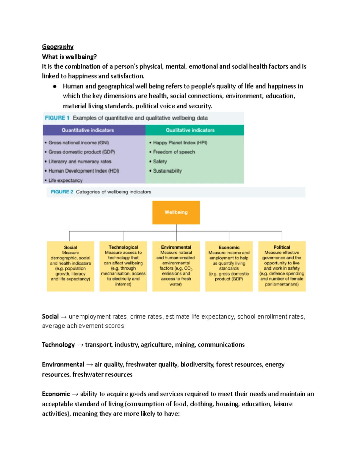 Geography Year 10: Environmental Change, Management & Human Wellbeing ...