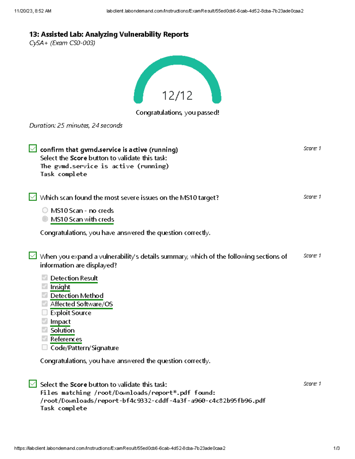 Analyzing Vulnerability Reports: CySA+ (Exam CS0-003) Insights - Studocu