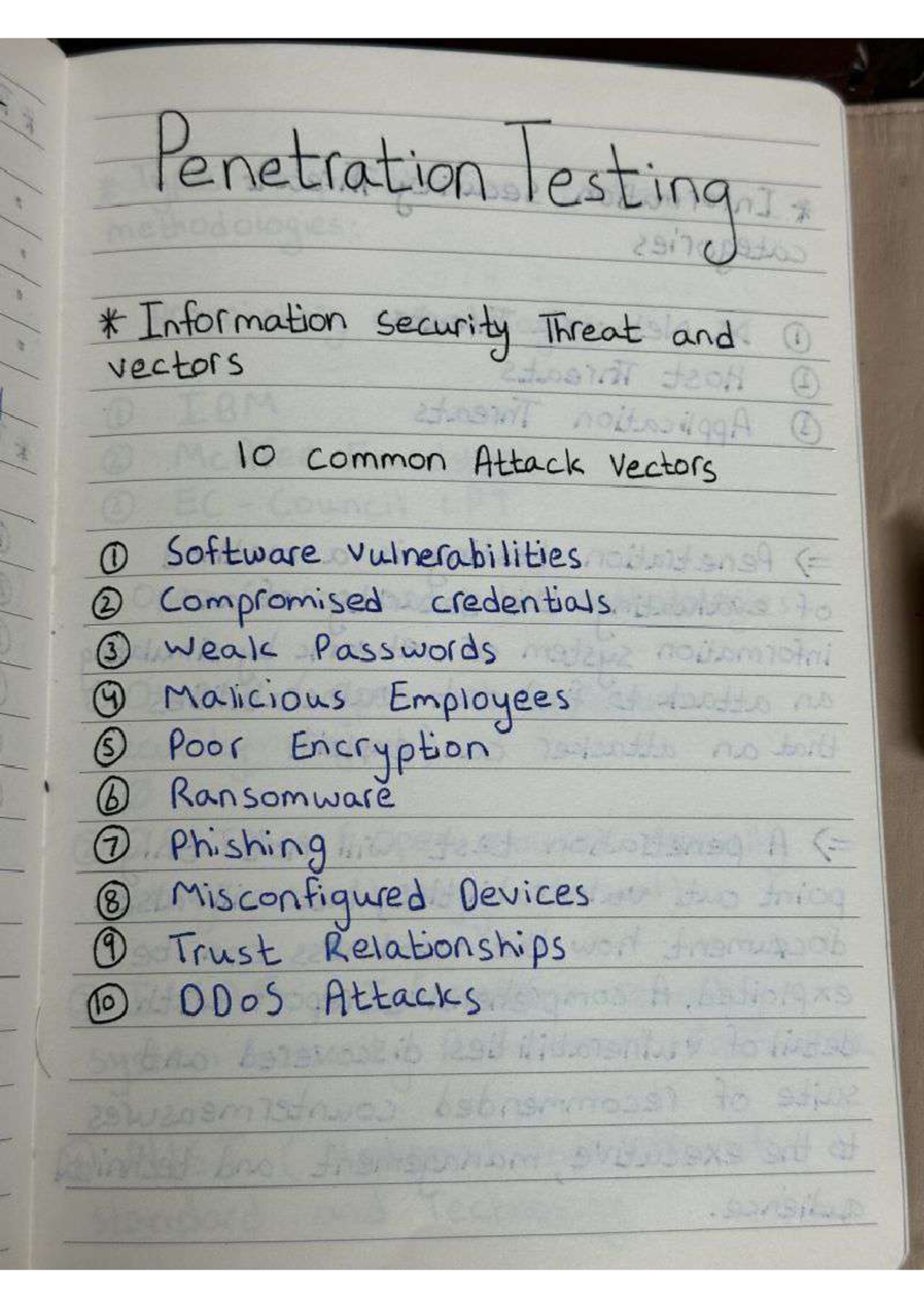 Penetration Testing Overview: Threats, Vectors, and Methodologies - Studocu
