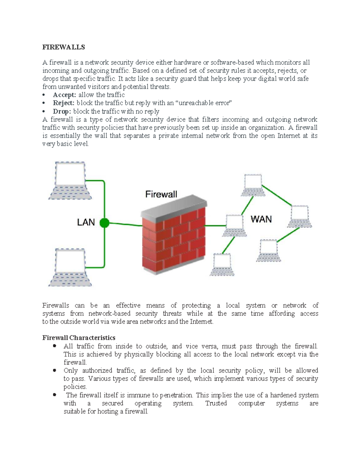 FIREWALLS: Understanding Network Security Devices and Their Functions - Studocu