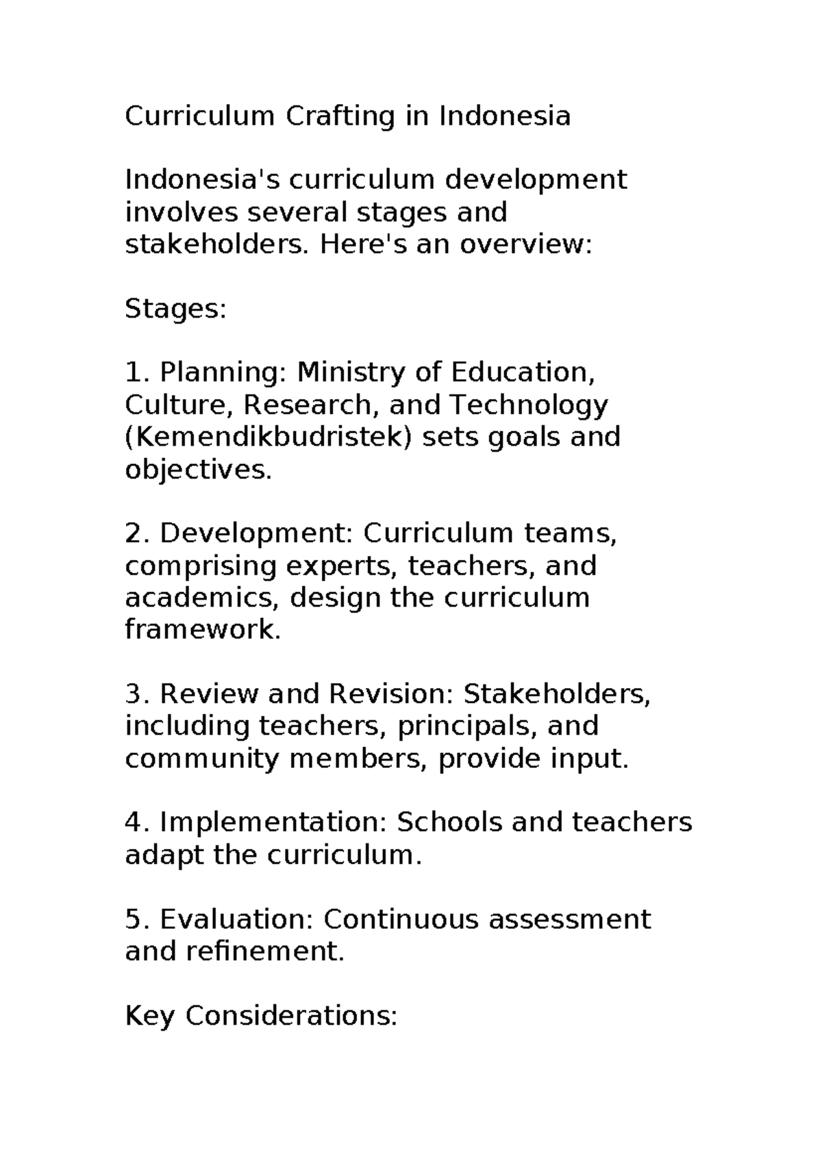 Curriculum Development & Implementation in Indonesia & Philippines ...