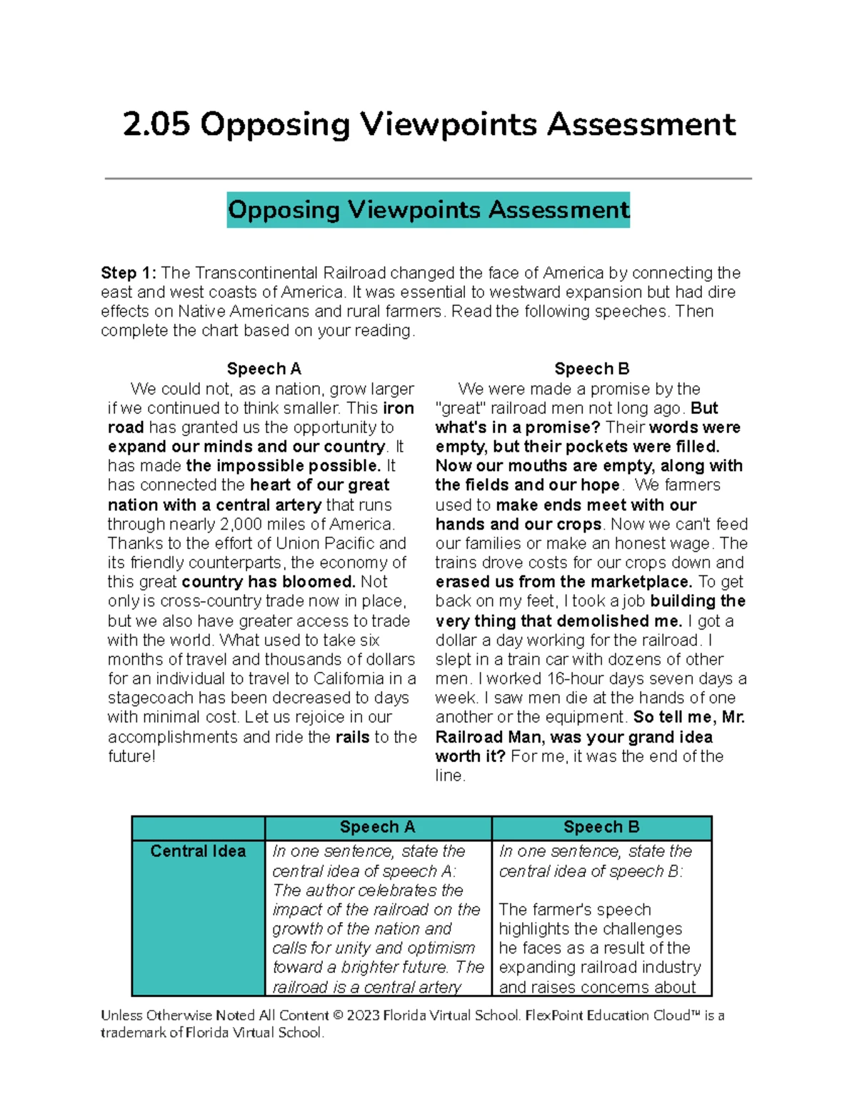 04.05 Expressing Your Views - Expressing Your Views Assessment A ...