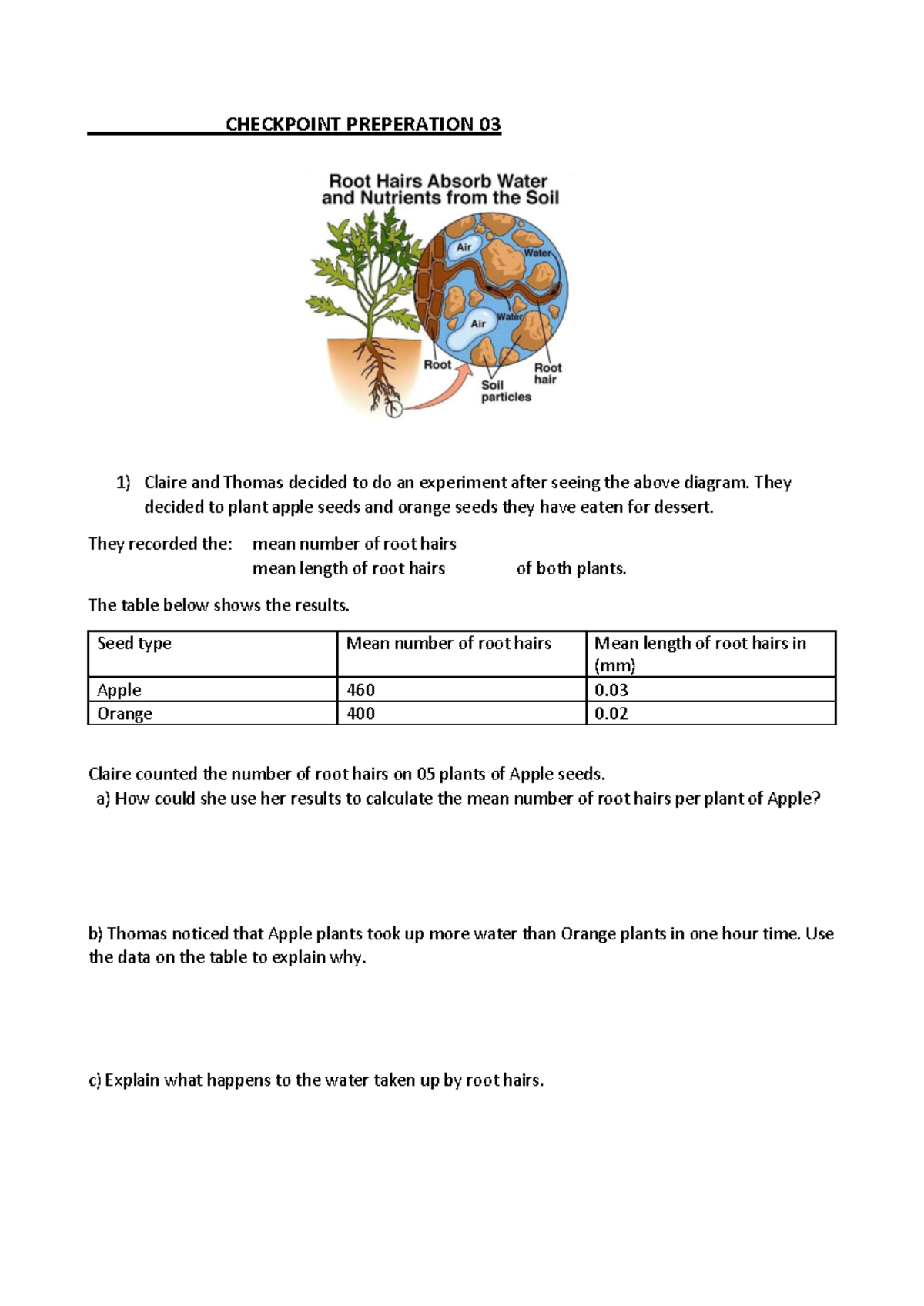 Checkpoint paper 3 - maths work book 2020 - CHECKPOINT PREPERATION 03 1 ...