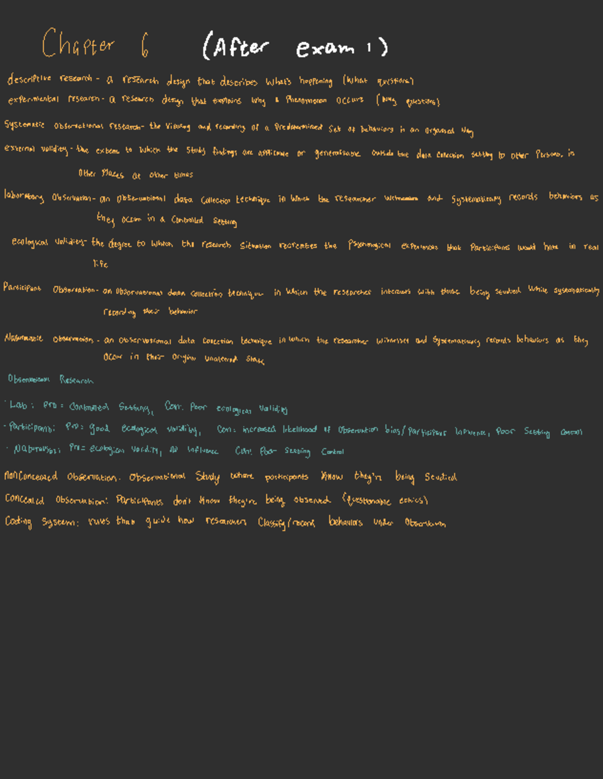 Psychology Unit 2: Observational Research Methods and Data Analysis ...