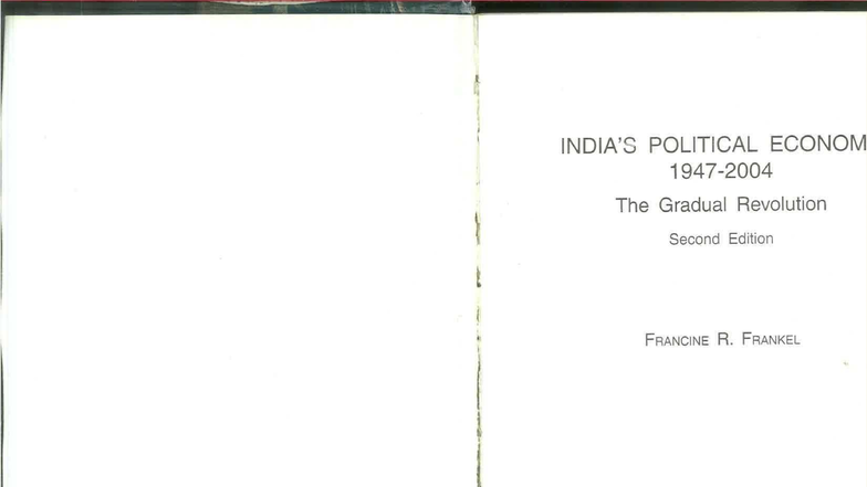 Political Economy of India: Patterns of Mobilization (T L POLITICAL ...