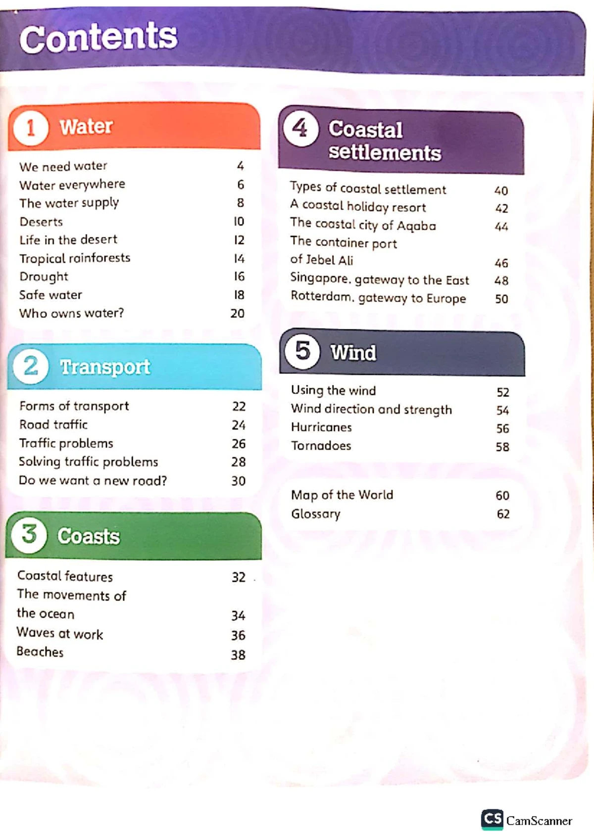 Geography Workbook: Water, Transport, and Coastal Settlements (Units 1 ...