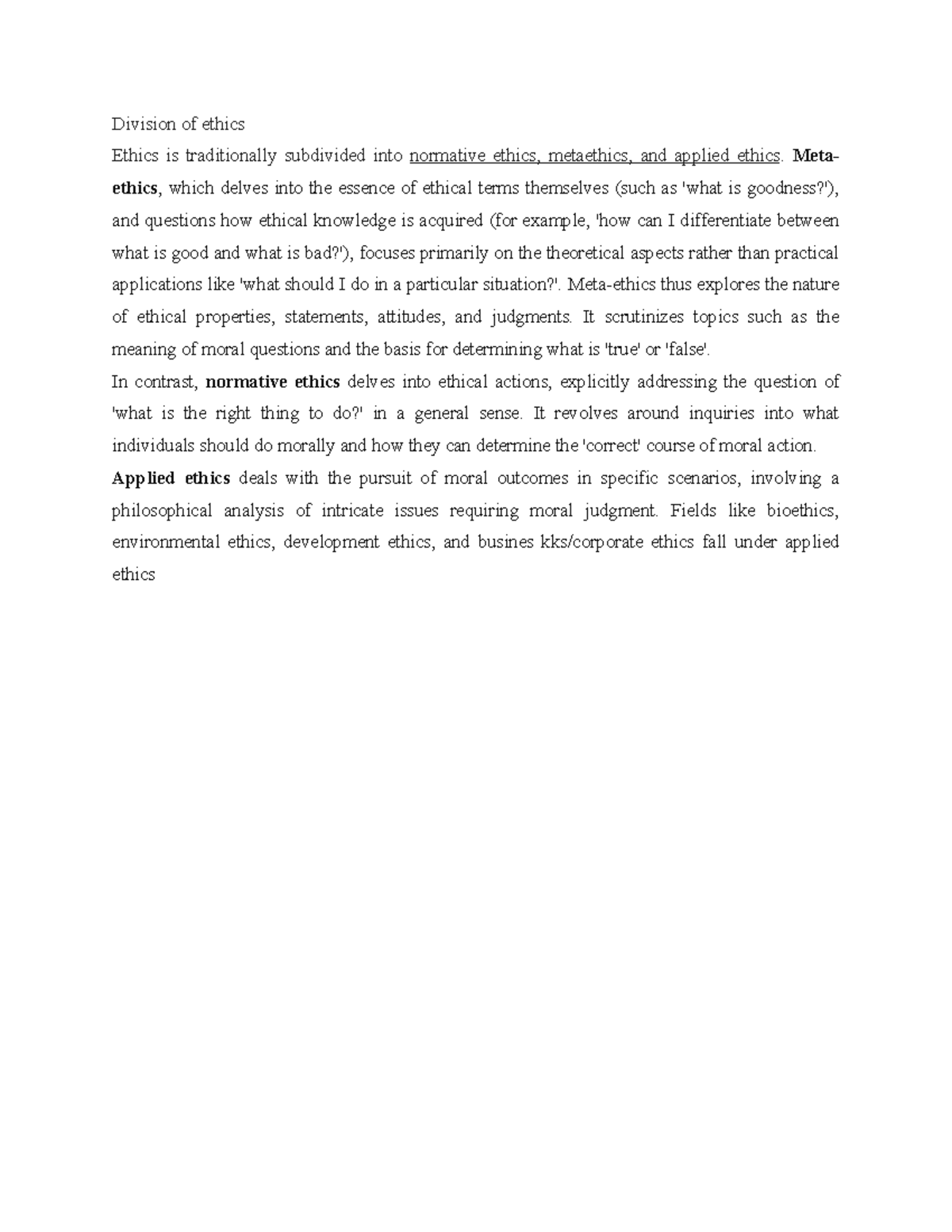 Ethics 101: Understanding Normative, Metaethics, and Applied Ethics ...