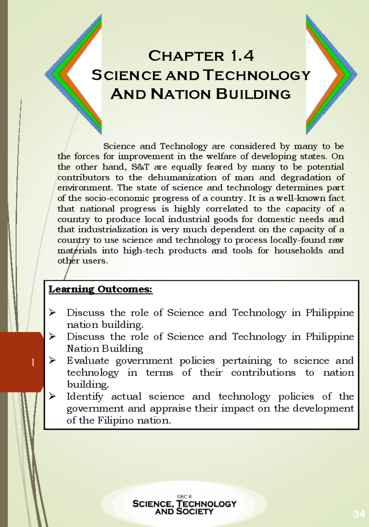 Chapter 1.4: Science, Technology, and Nation Building in the ...