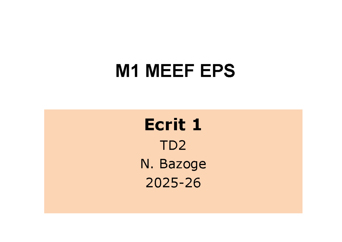 Analyse des Enjeux Sociaux en EP - M1 MEEF EPS TD2 N. Bazoge - Studocu