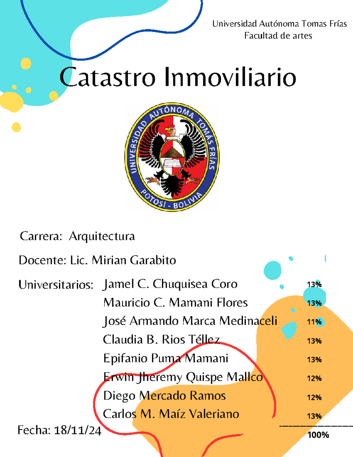 Catastro Inmobiliario Valorativo en Concepción - Carrera: Arquitectura ...