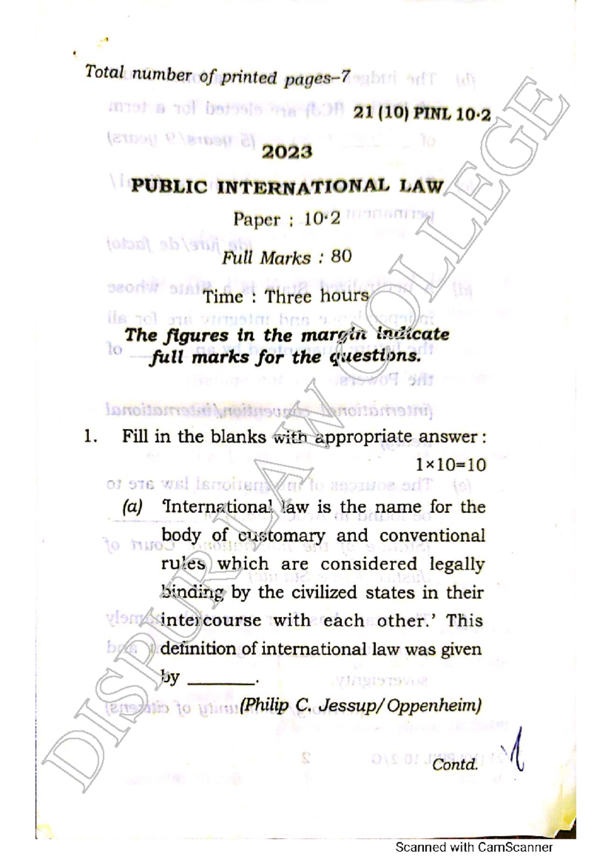 PIL 10.2 E - Notes - Master of law - Studocu