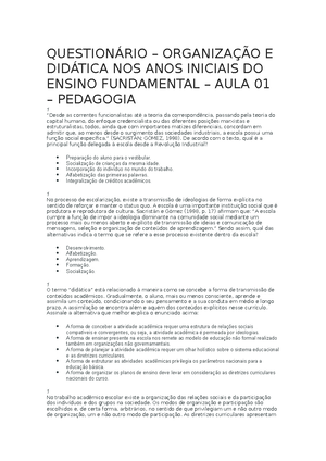 Questionario - 5 9 : 5 5 Progresso:0/ 60 MINUTOS QUESTIONÁRIO ...