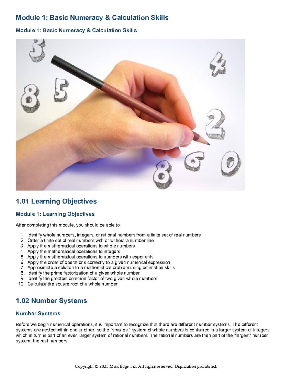 Module 1 Statistics - Module 1: Basic Numeracy & Calculation Skills ...