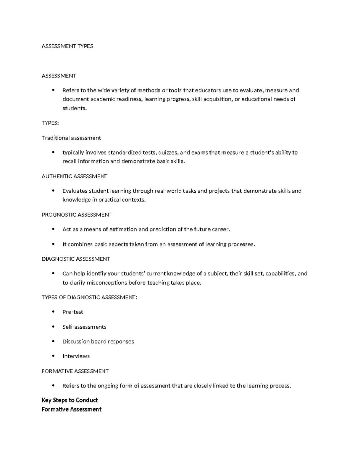 Assessment Types: Understanding Traditional, Authentic, and Formative ...