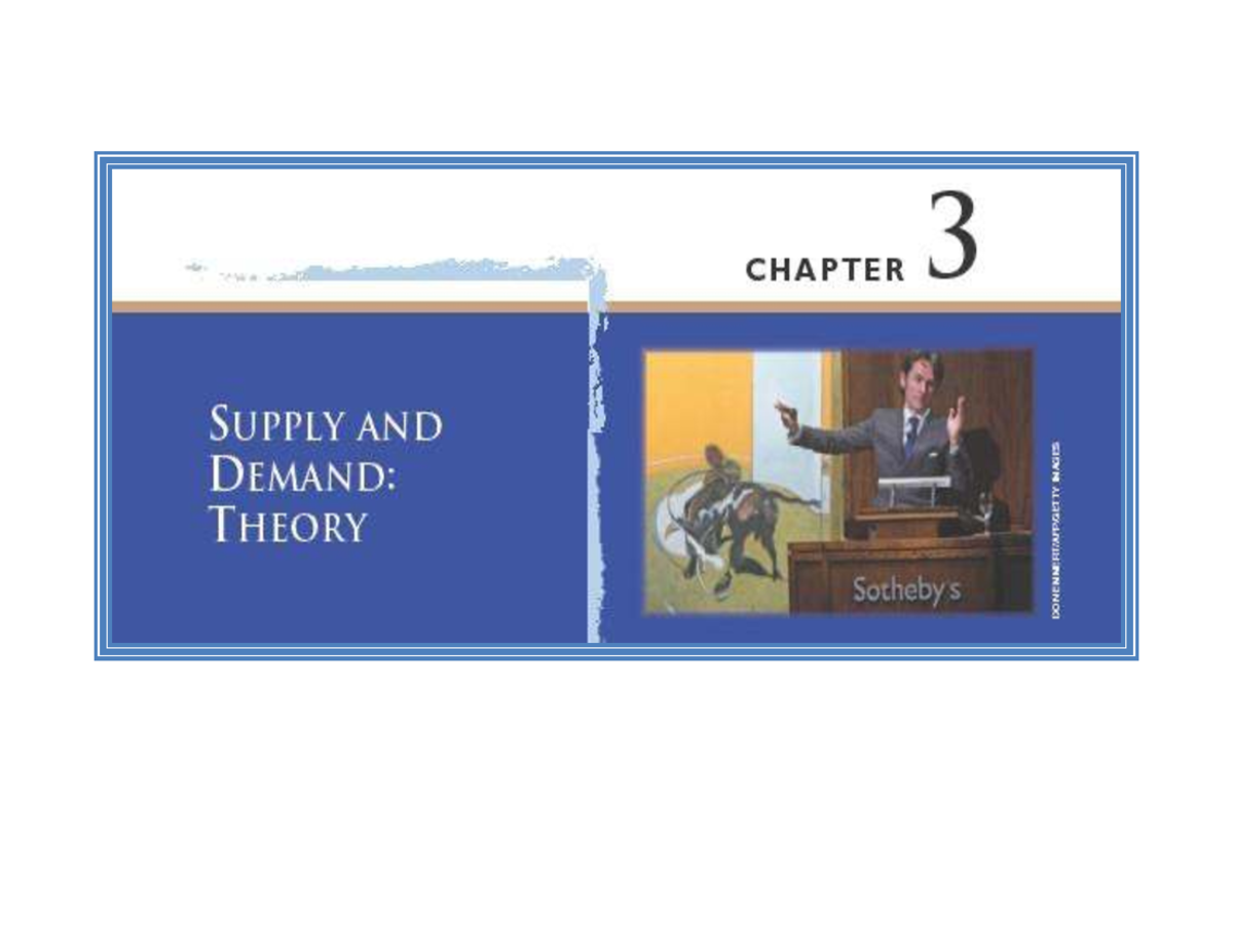 Factors Causing Shifts in Supply and Demand - ECON 101 Lecture Notes ...