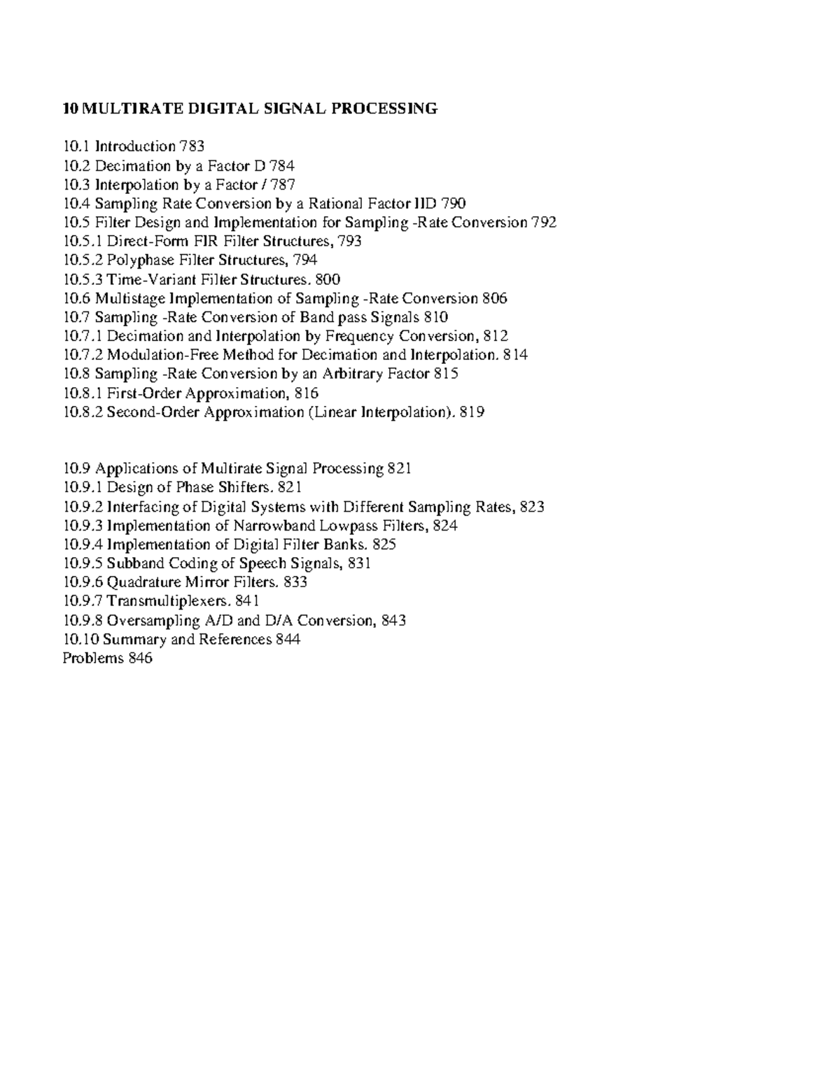 ADSP 10: Multirate Digital Signal Processing Overview and Applications ...