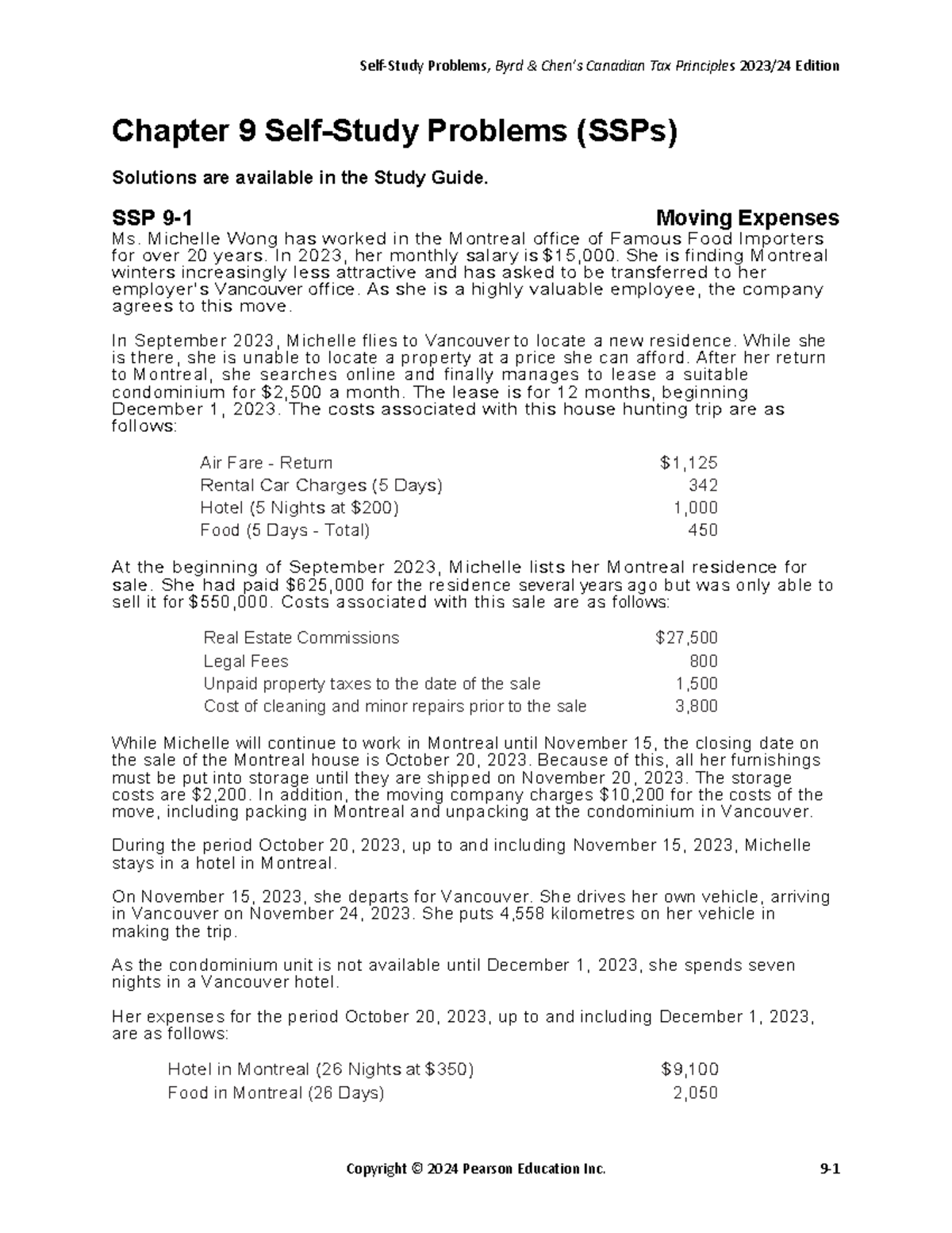 **Chapter 9 SSPs Insights: Moving, Child Care, and Tax Strategies ...