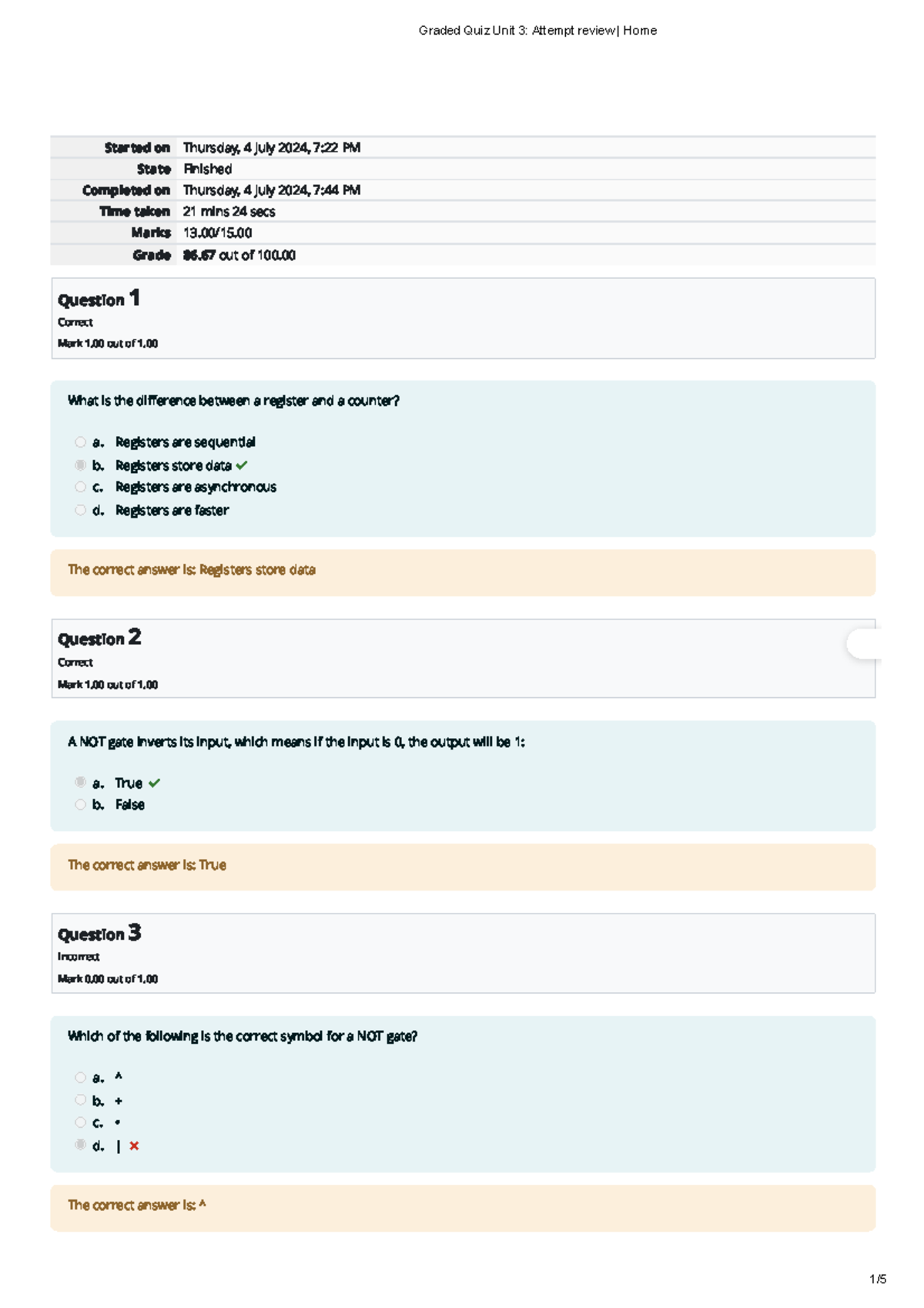 Graded Quiz Unit 3: Answers for Final Quiz Preparation - Studocu