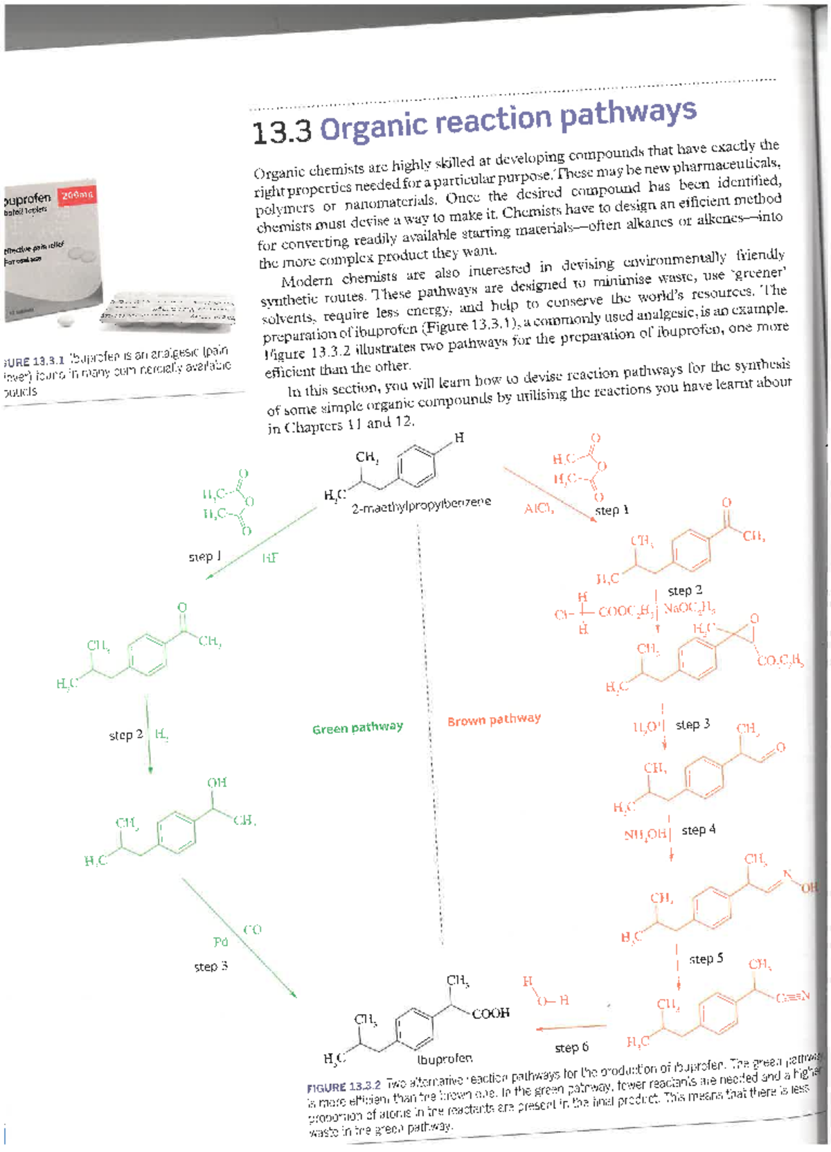 Organic Reaction Pathways: Synthesis of Ibuprofen and Ethanol (CHEM 13. ...