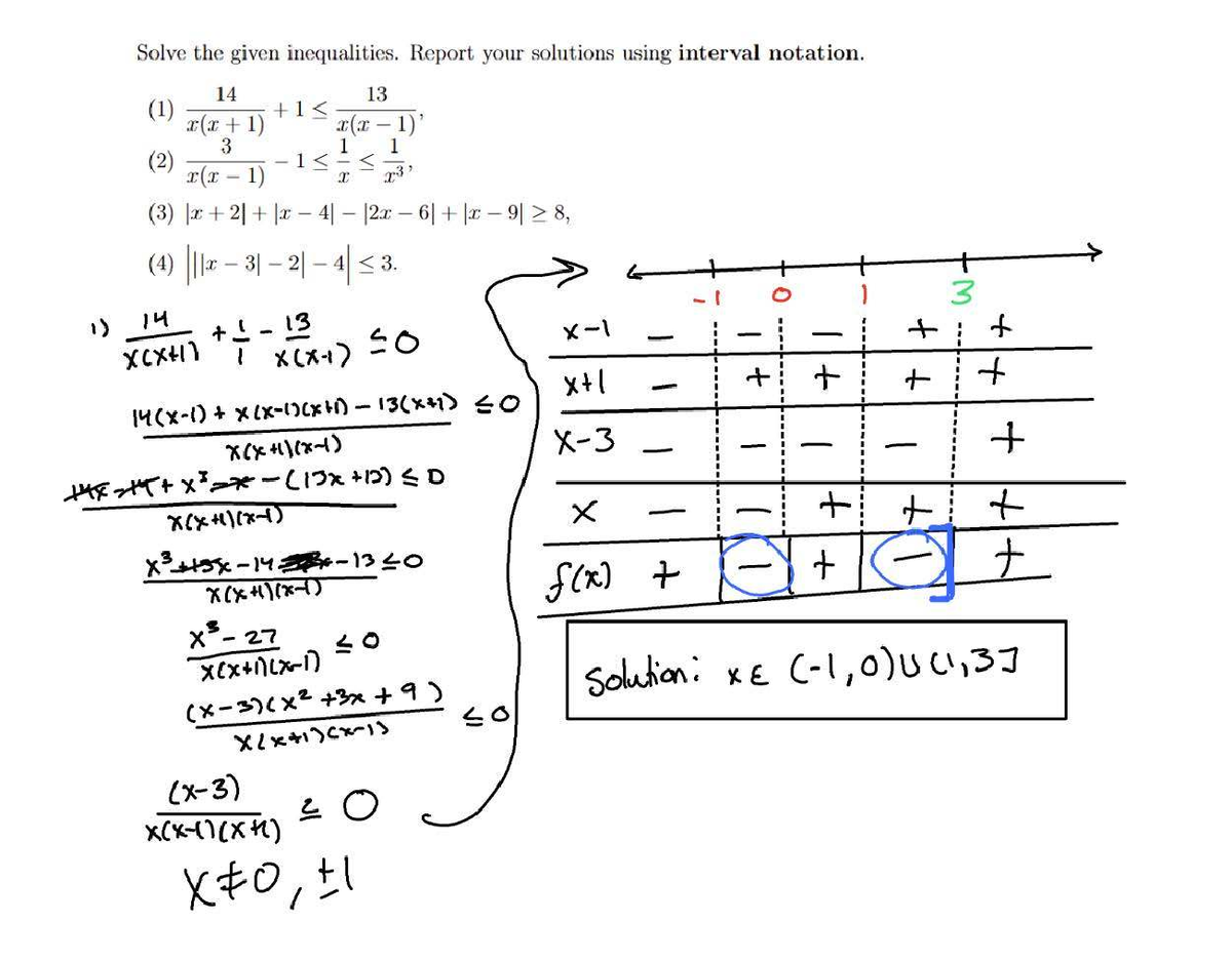 Absolute Value Practice Solutions (MATH 101) - Studocu