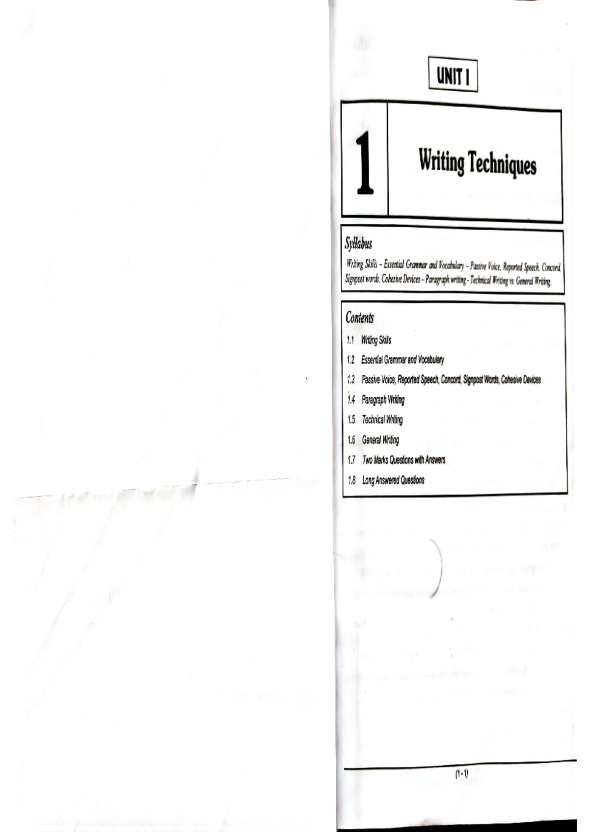 PRW Unit 1 - Essential Writing Techniques for Project Reports - Studocu