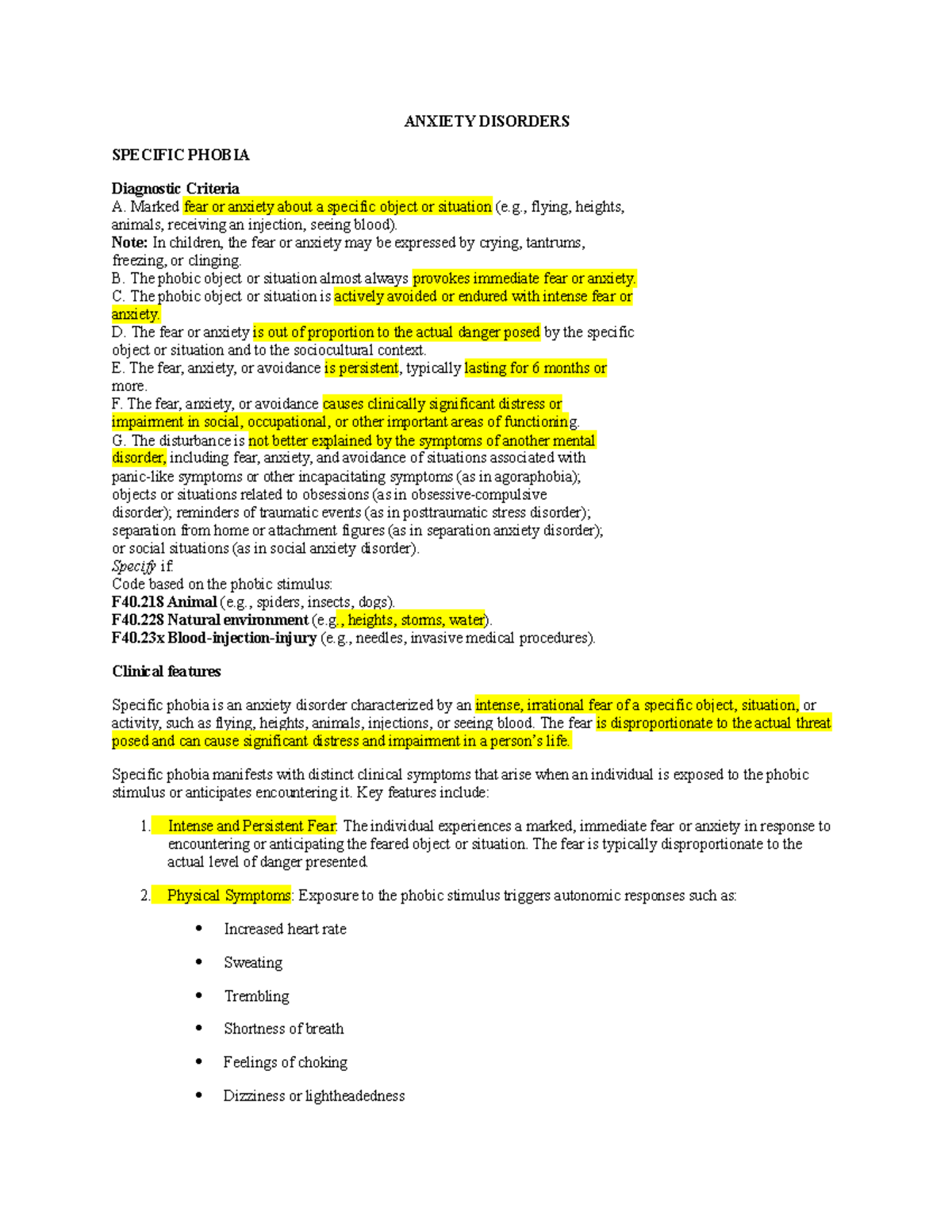 Anxiety Disorders Overview: Specific Phobia, Social Anxiety, Panic, GAD ...