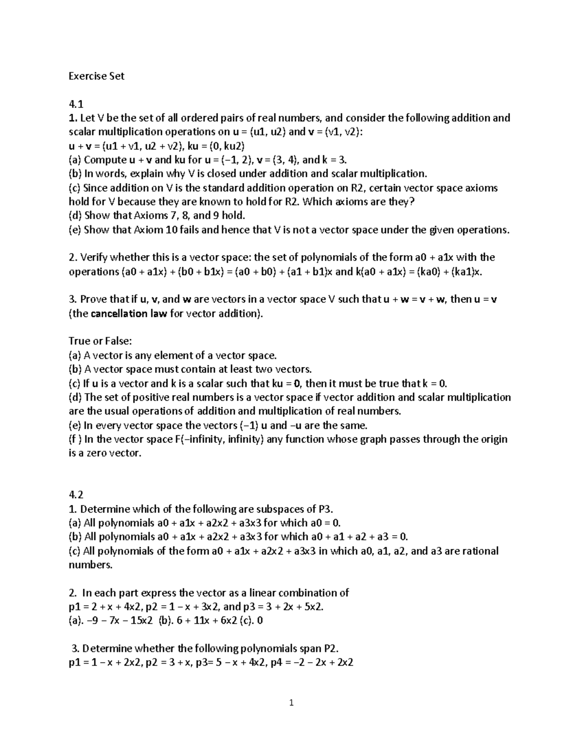 Exercise Set Practice Questions Warning Tt Undefined Function 32 Warning Tt Undefined