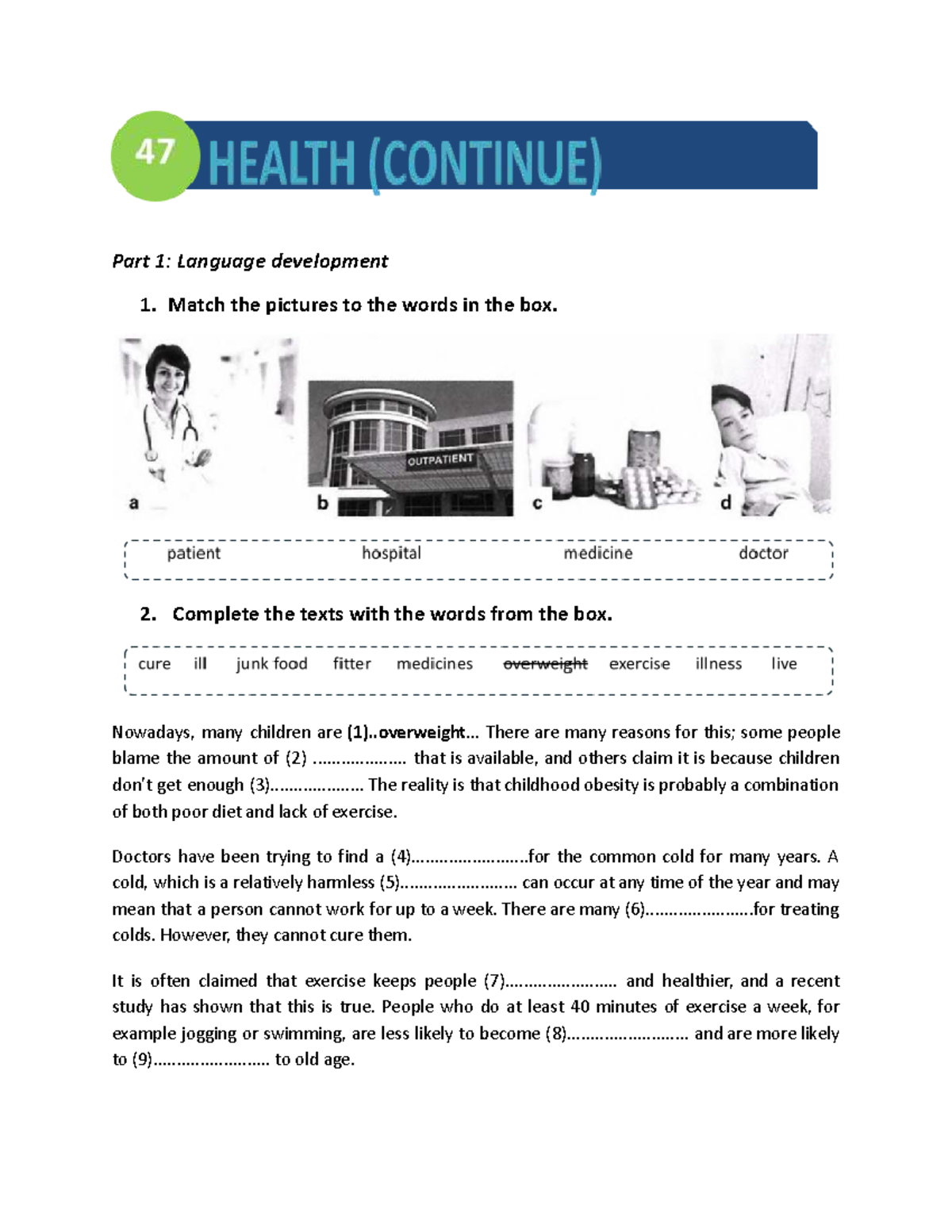 Lesson 47: Language Development and Heart Health Insights - Studocu