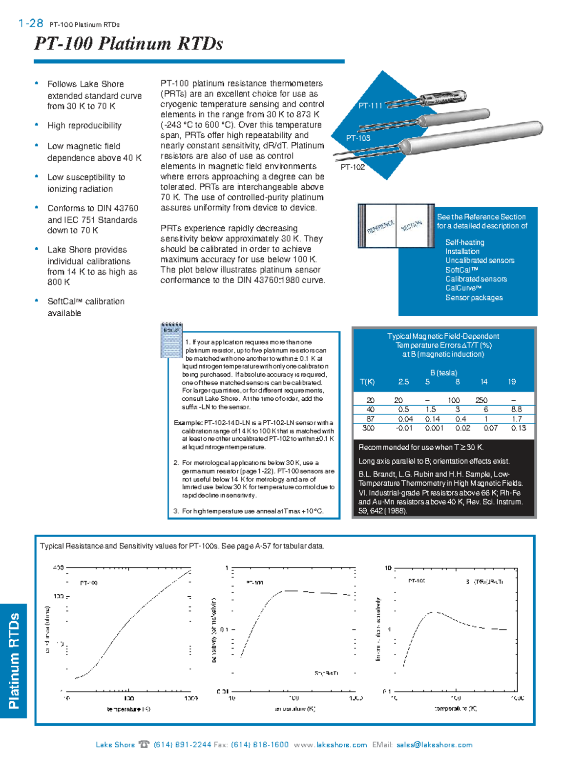 Pt100 Platinum RTDs: Specifications and Calibration Notes - Studocu