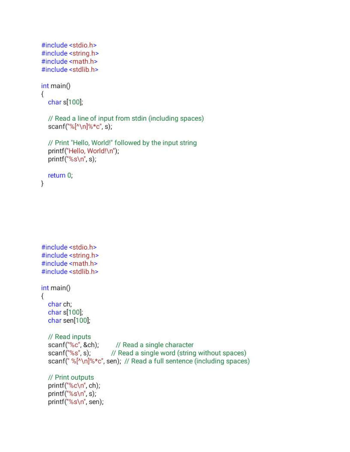 HackerRank Solutions: Input Handling & Operations (176276) - Studocu