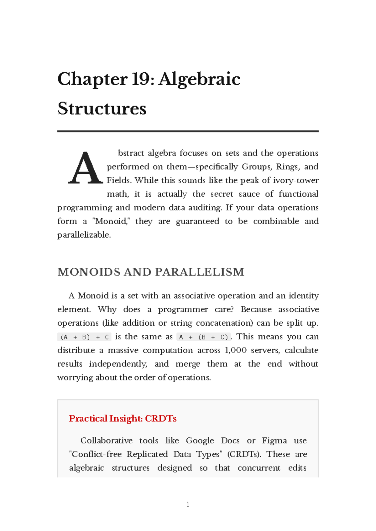 Chapter 19: Algebraic Structures in Abstract Algebra - Studocu
