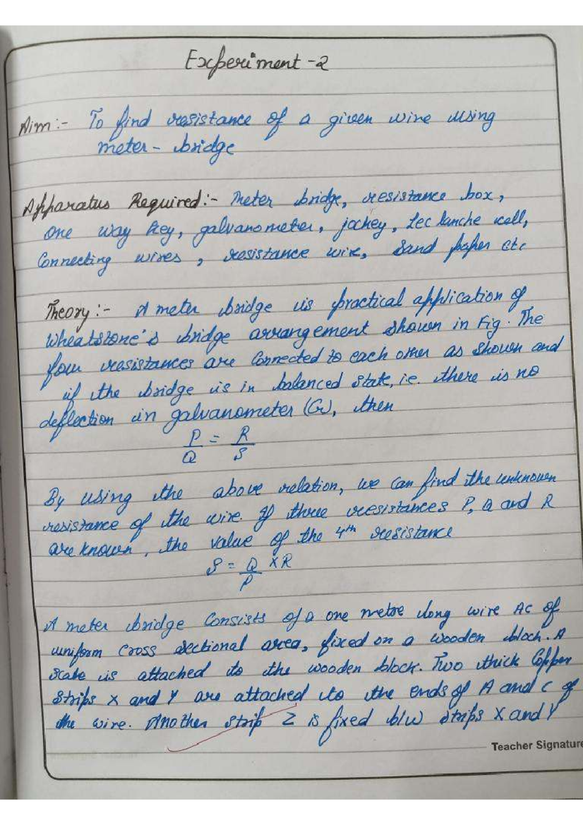 Meter Bridge Experiment - Finding Unknown Resistance - Studocu